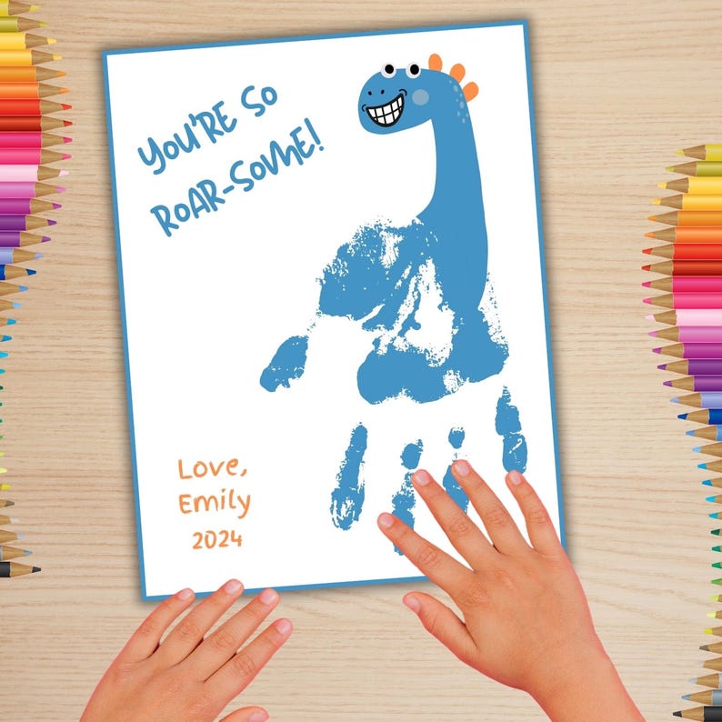 Kids Handprint Keepsake, Mother's Day/father's Day/special Occasions ...