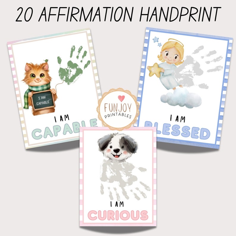Affirmation Handprint Craft, Positive Affirmations for Kids ...