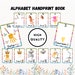 DIY Alphabet Handprint Book, Alphabet Handprint Craft, Preschool ...