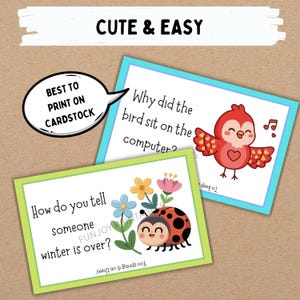 50 Spring Lunchbox Jokes for Kids, Printable Jokes Cards (PDF DOWNLOAD ...