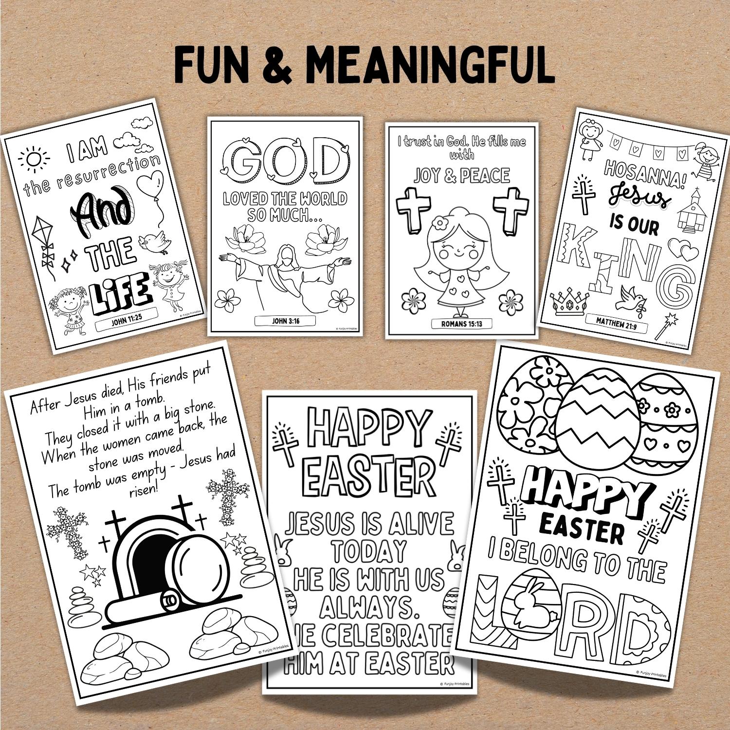 Easter Bible Activity BUNDLE, Easter Games, Activity, Coloring Pages ...