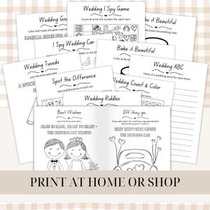 PRINTABLE Kids Wedding Activity Wedding Coloring Book Wedding Activity ...