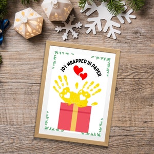 Christmas Handprint Craft, PRINTABLE Christmas Activity for Kids ...