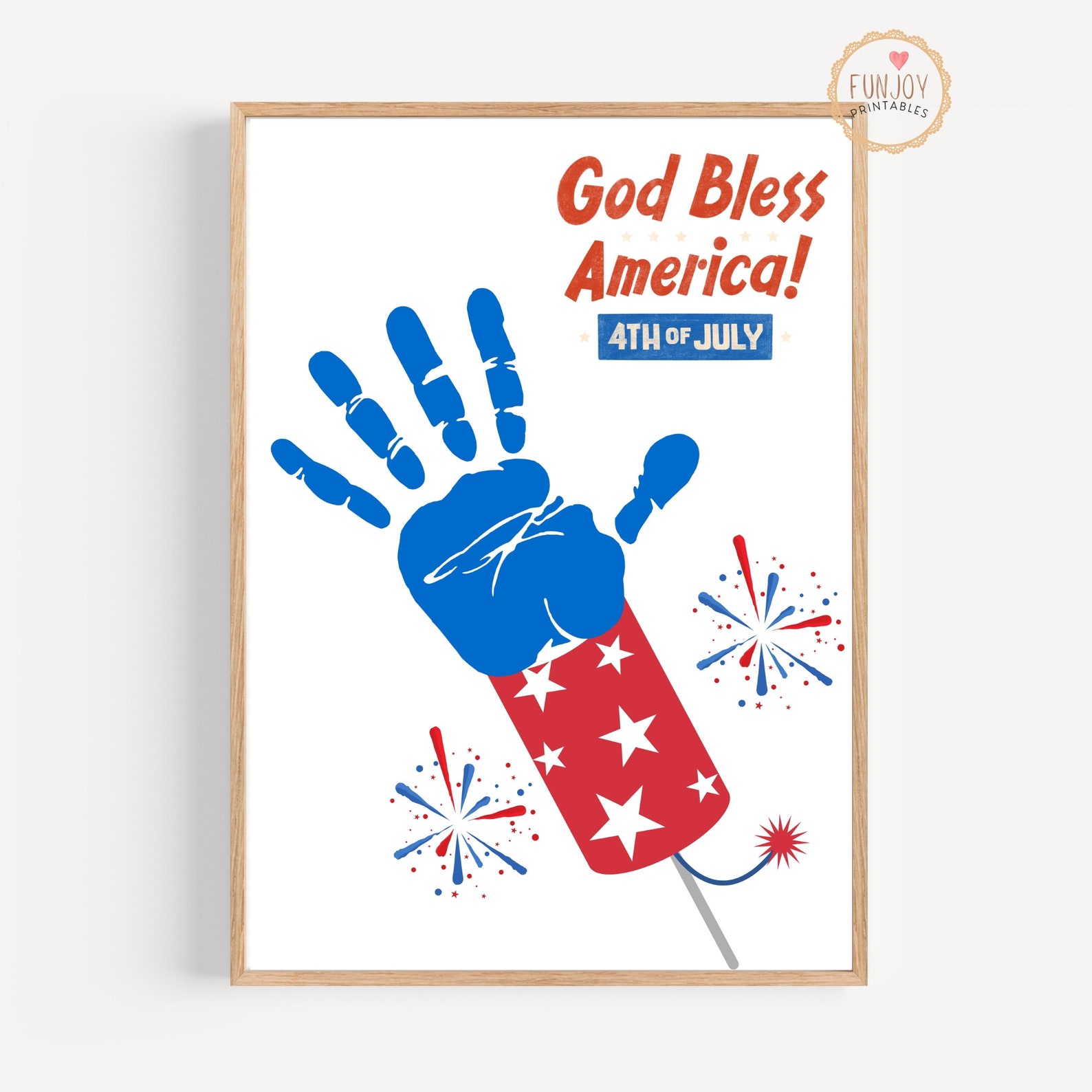 4th of July Handprint Art, 4th of July Activity, Handprint Art ...