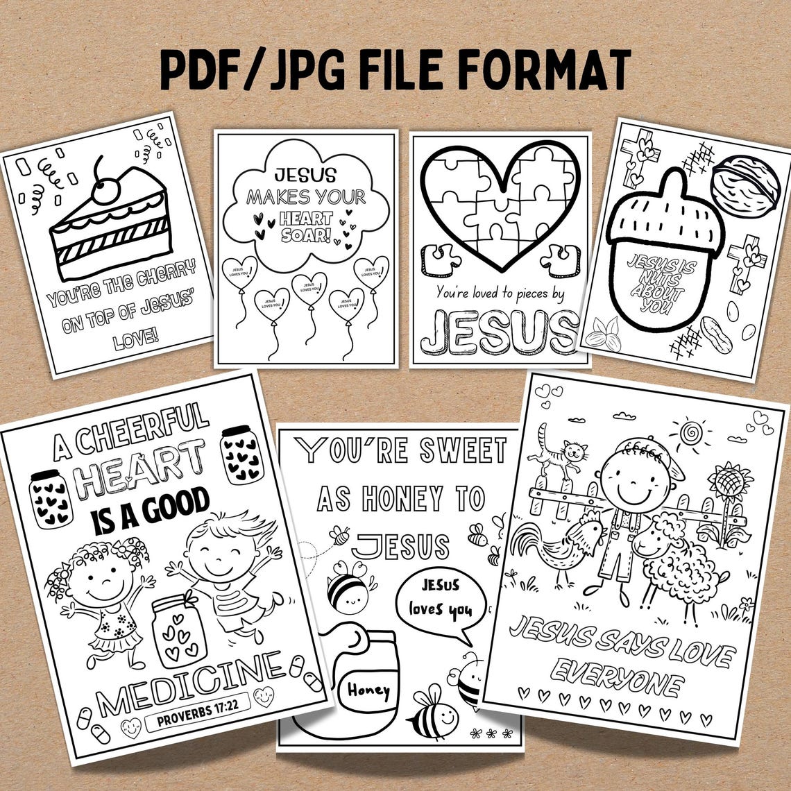 Valentines Day Faith Jesus Coloring Pages Kids, Christian Coloring ...