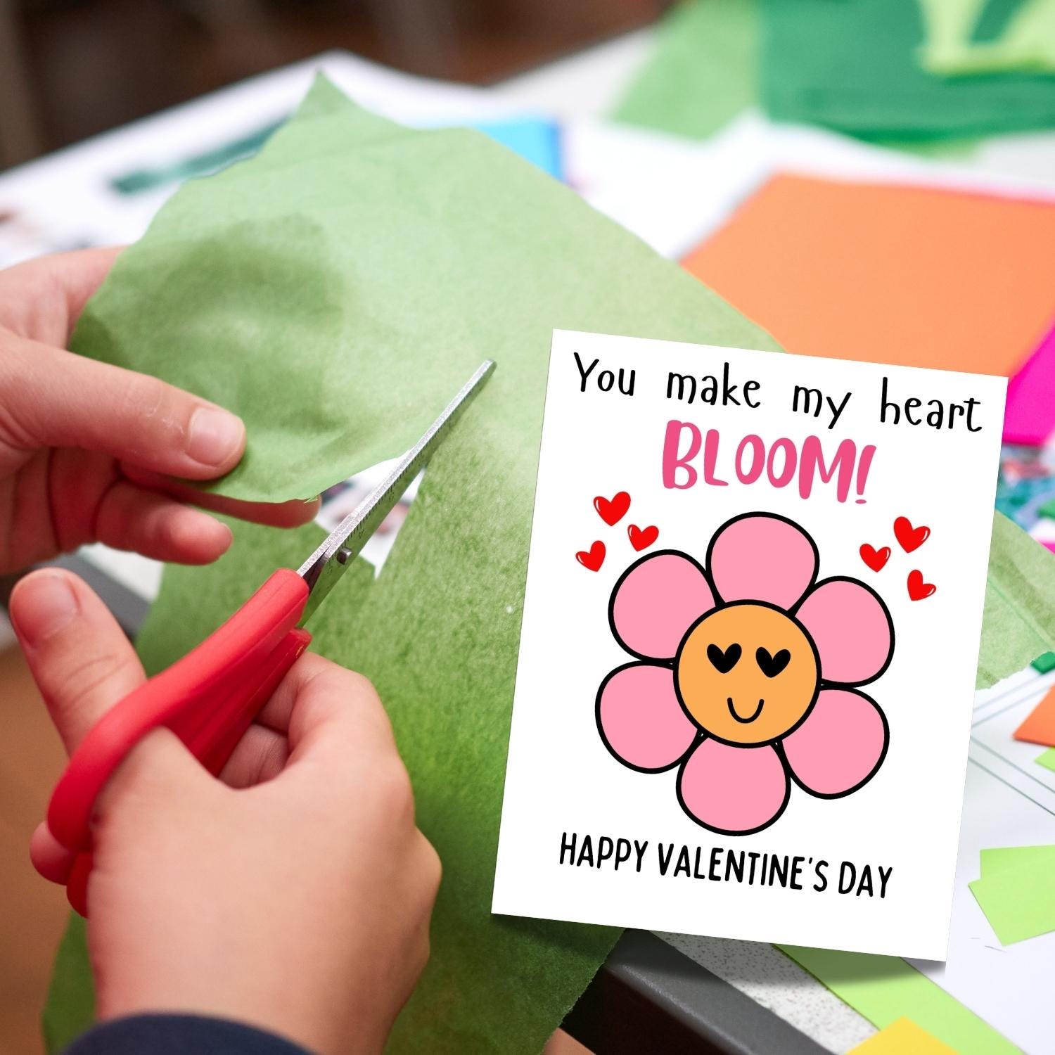 EDITABLE Pink Retro Valentine Cards, Classroom Valentines Day Cards ...