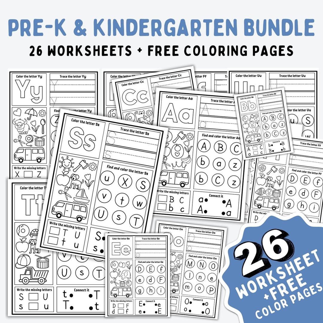 Alphabet Worksheets Printable, Alphabet Busy Book, Letter Practice ...