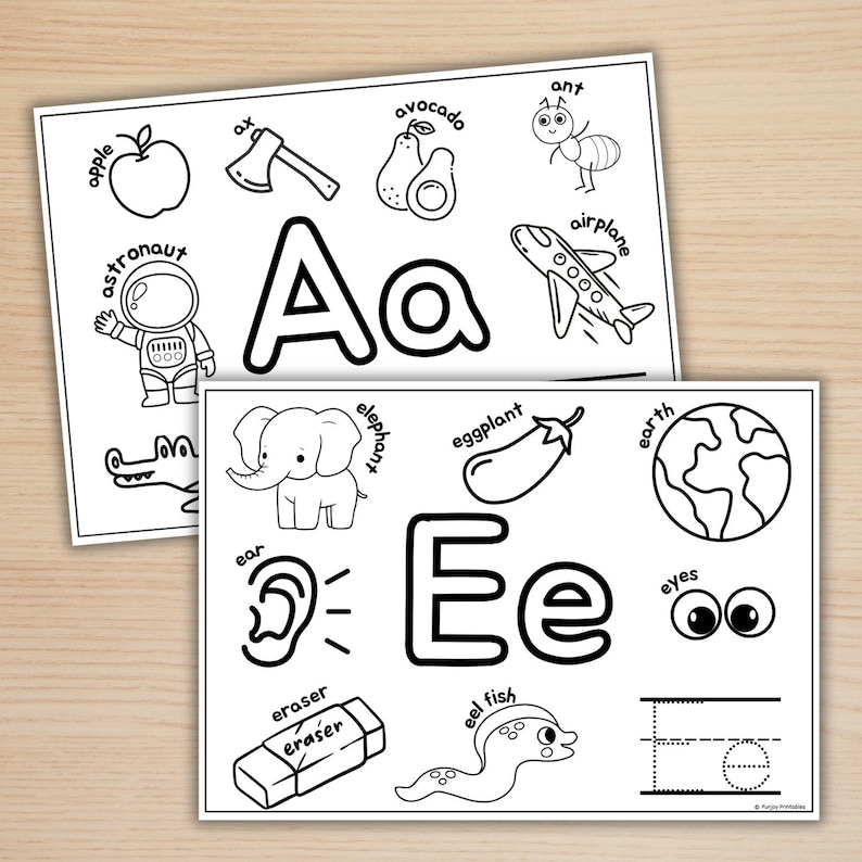 26 Alphabet Coloring Pages, Preschool Coloring Page, Preschool ...
