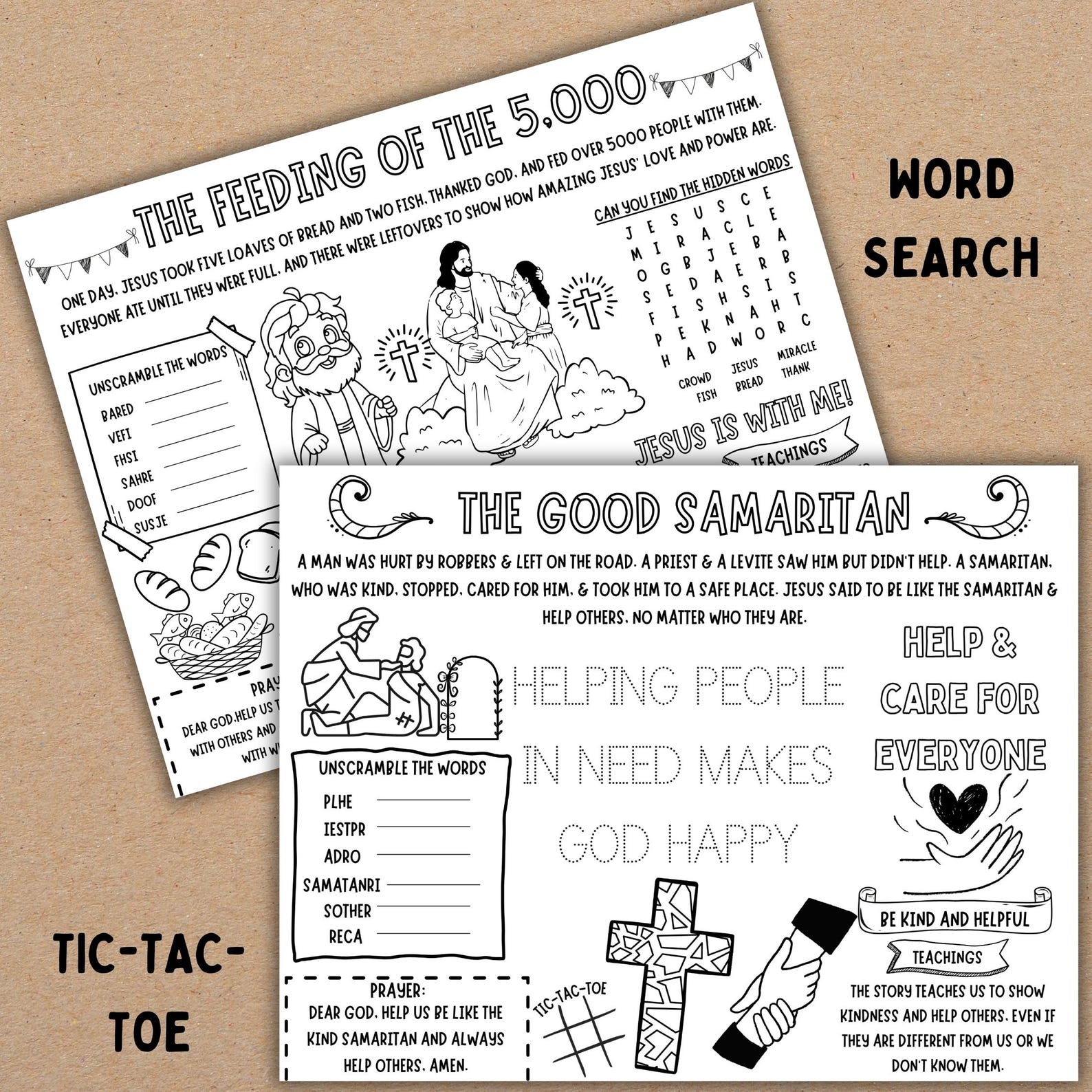 PRINTABLE Bible Stories Kids, Bible Coloring Page Kids, Bible Activity ...