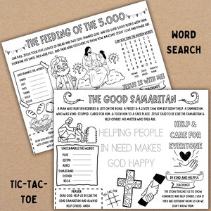 PRINTABLE Bible Stories Kids, Bible Coloring Page Kids, Bible Activity ...