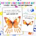 Mothers Day Poem Handprint Craft, Fluttering by to Wish You a Happy ...