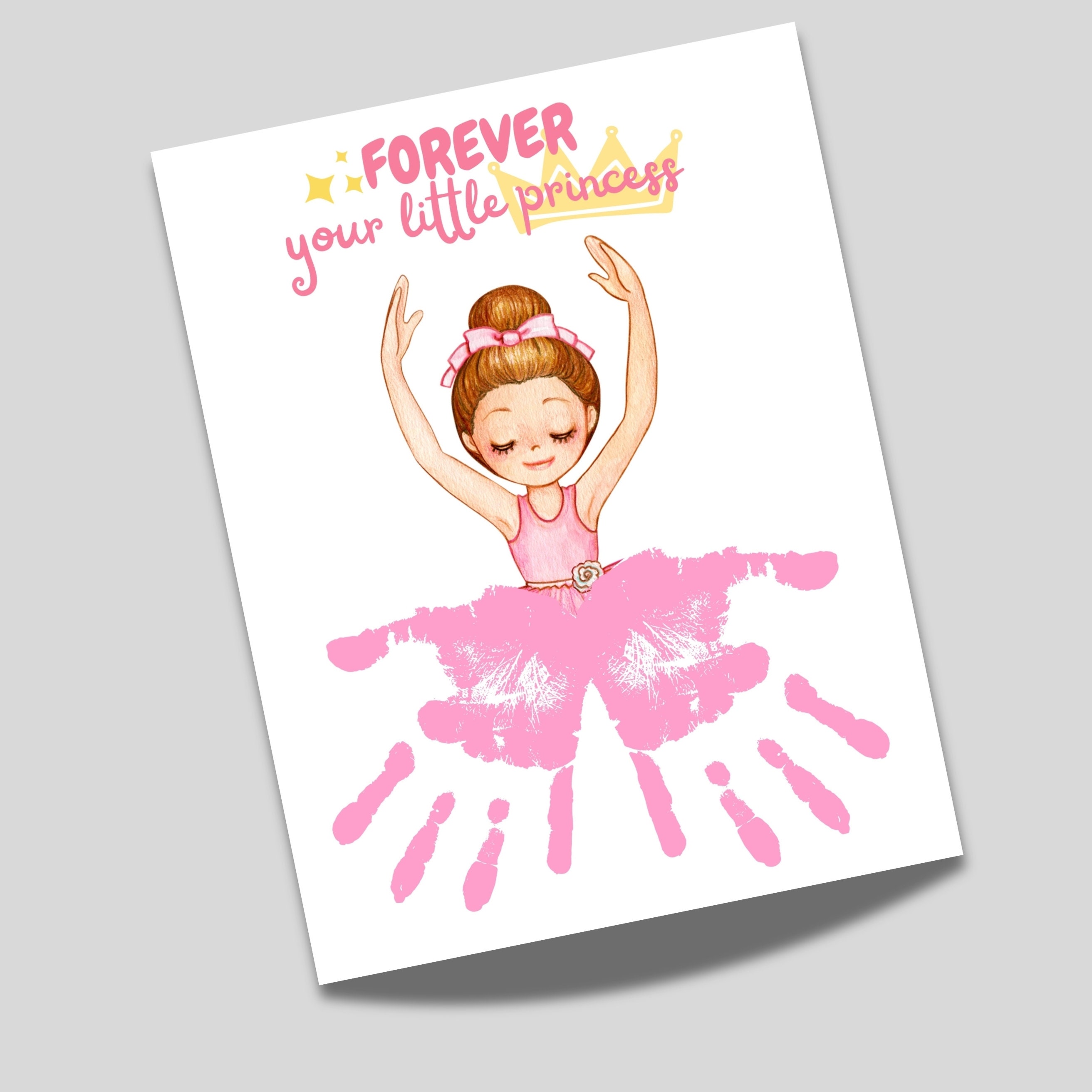 Daddy's Little Princess, Fathers Day Handprint Keepsake for Dad ...