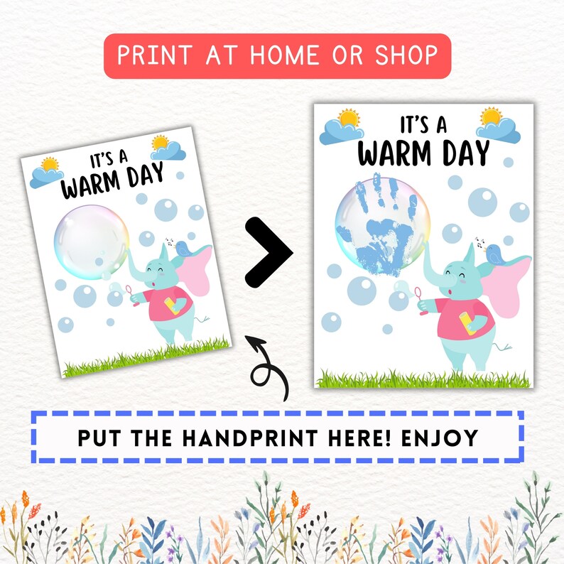 Printable Weather Handprint Craft Bundle, Kindergarten, Handprint Art ...