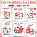 EDITABLE PRINTABLE Penguin Valentine Cards, Classroom Valentines Day ...