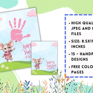 Printable Valentines Day Handprint Craft, Keepsake Art, Toddler ...