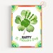 St. Patrick's Day Handprint Craft, St Patricks Day Printable, Kids ...