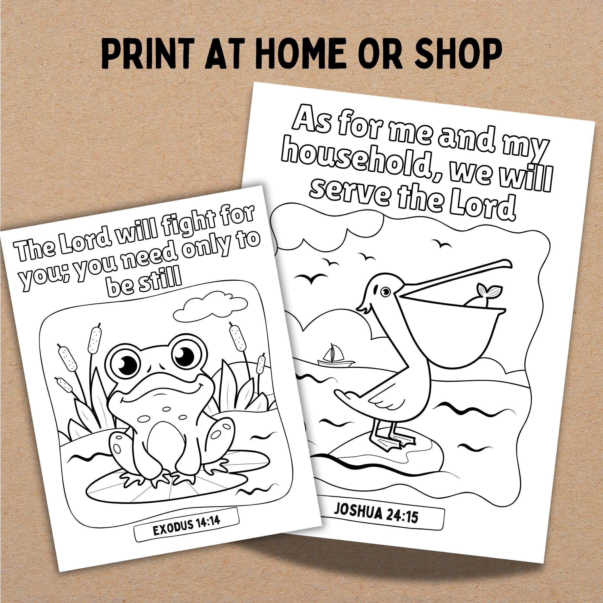 PRINTABLE Bible Verse Coloring Pages for Preschoolers, Preschool Bible ...