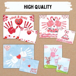 Printable Valentines Day Handprint Craft, Keepsake Art, Toddler ...