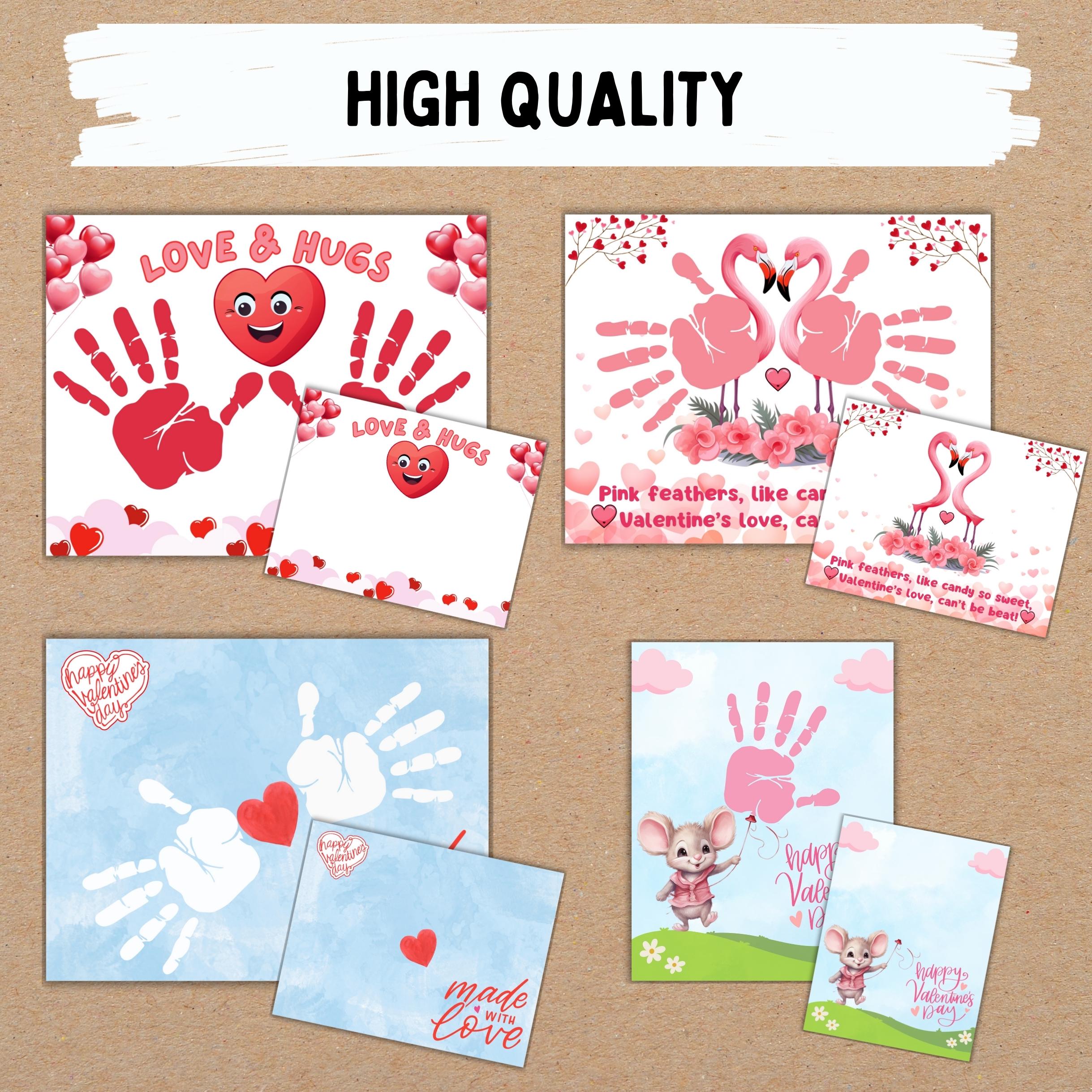 Printable Valentines Day Handprint Craft, Keepsake Art, Toddler ...