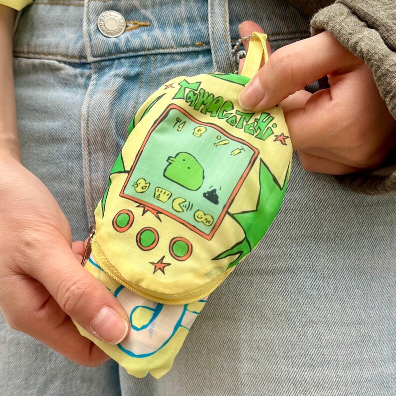 TAMAGOTCHI KUCHIPACHI Reusable Grocery Bag - Etsy