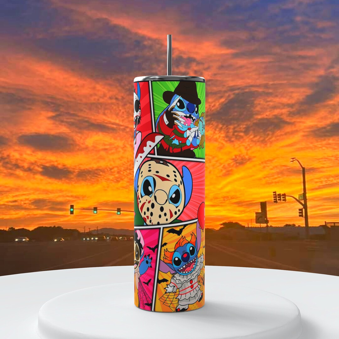 Cute Slasher Stitch Inspired Horror Jason Scream Freddy Krueger 20/30oz ...