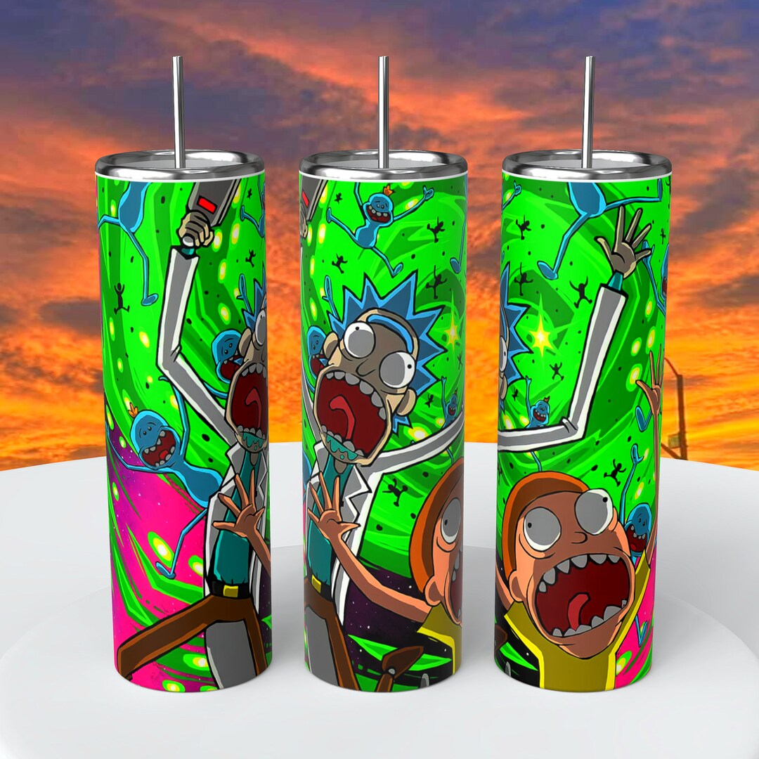 Rick & Morty 20oz Tumbler Double Insulated, Icy Cold up to 24 Hrs ...