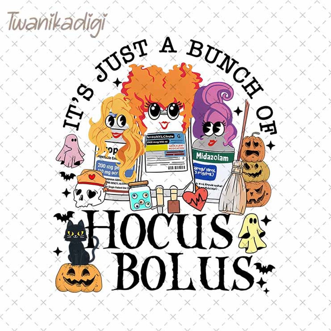 Nurse Halloween Png, Hocus Bolus Nurse Png, Spooky Nurse Png, Witchy ...