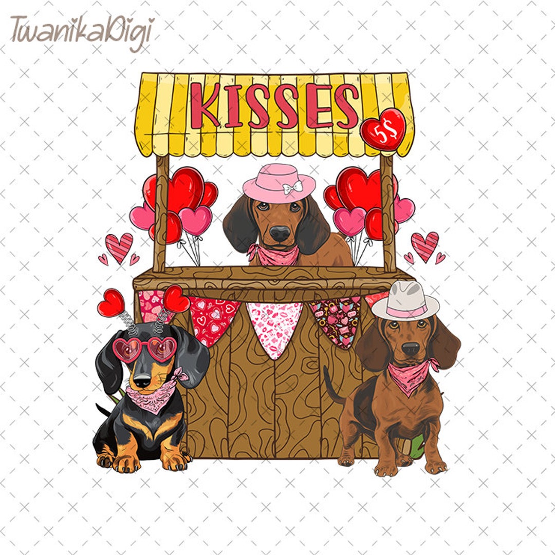 Valentine Dachshund Png, Dachshund Valentines Day Png, Dachshund Lover ...