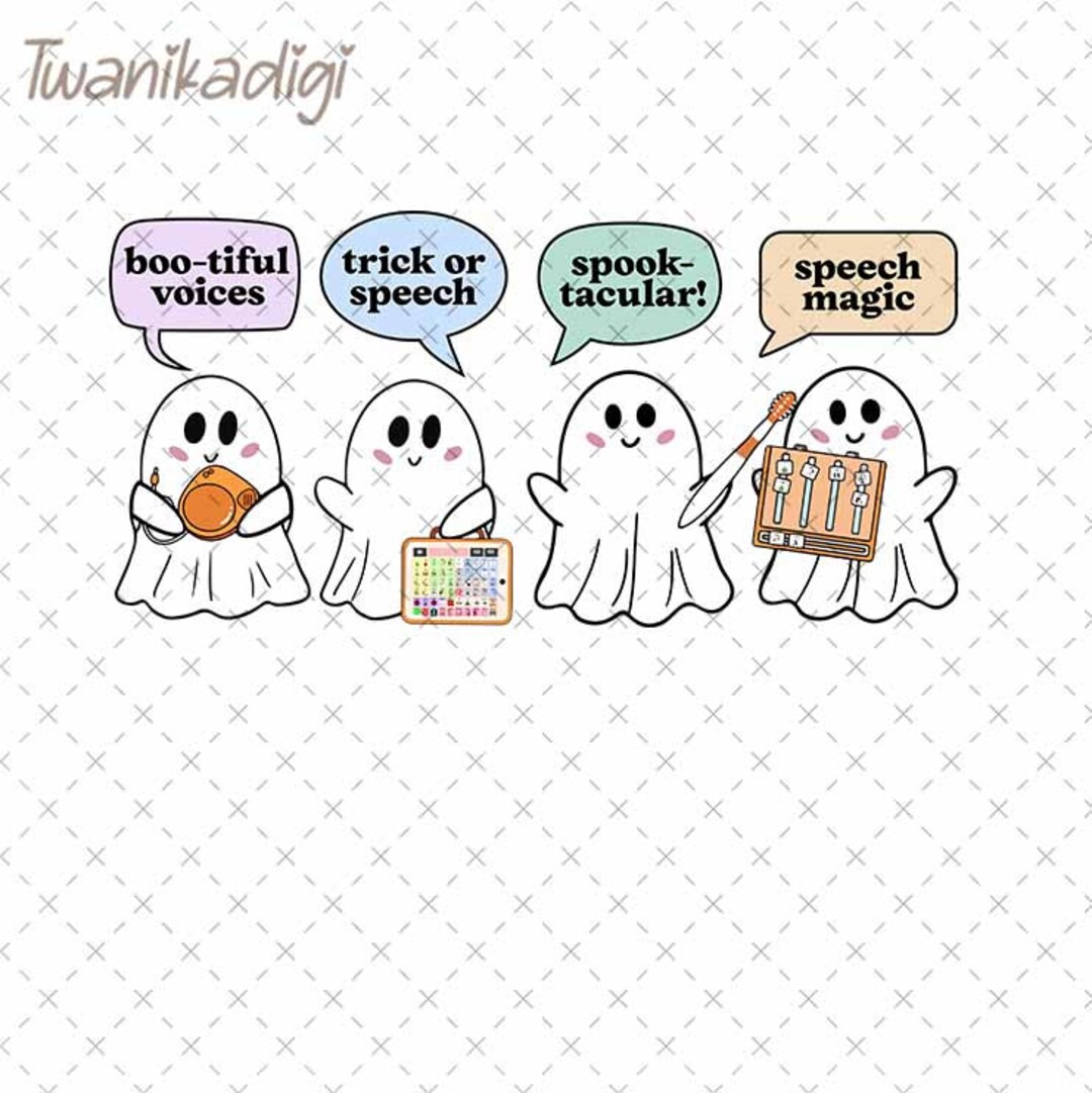 SLP Halloween Png, Speech Therapy Halloween Png, Spooky SLP Png, Trick ...