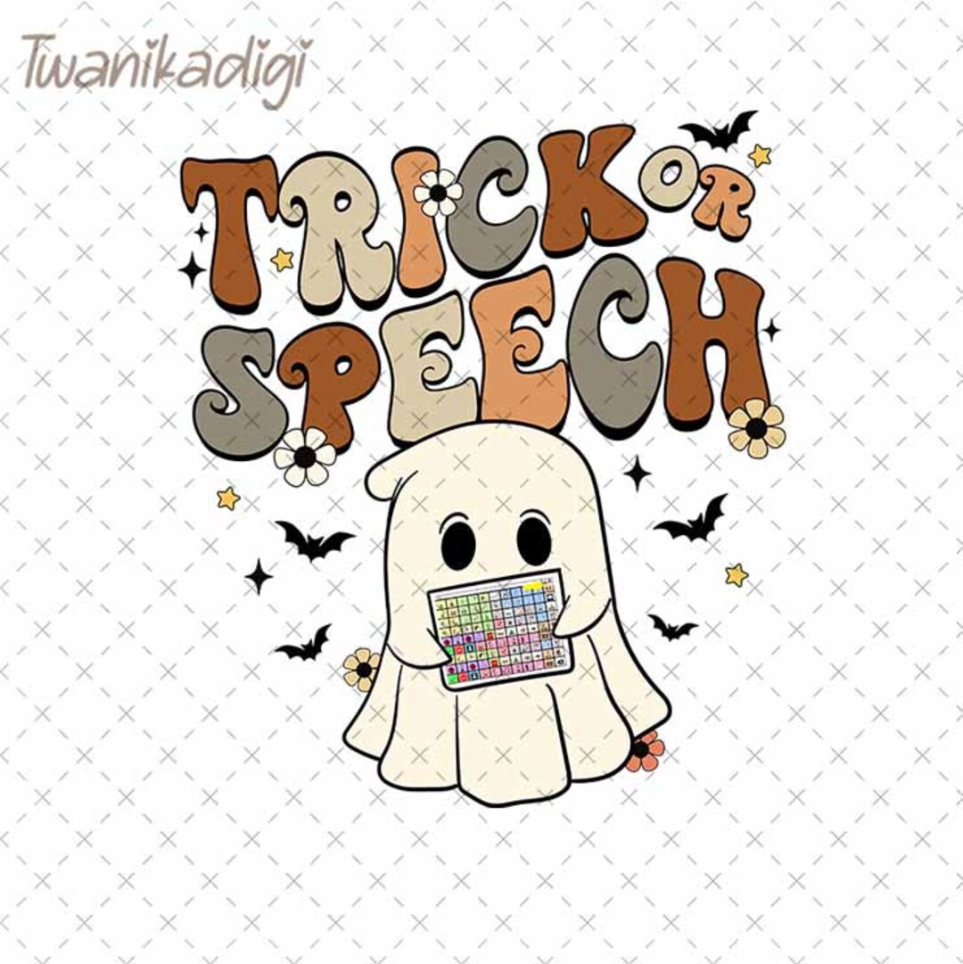 Trick or Speech Png, SLP Halloween Png, Speech Therapy Halloween Png ...