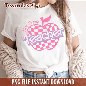 Retro Teacher Png Bundle, Back to School Teacher Png, First Day of ...