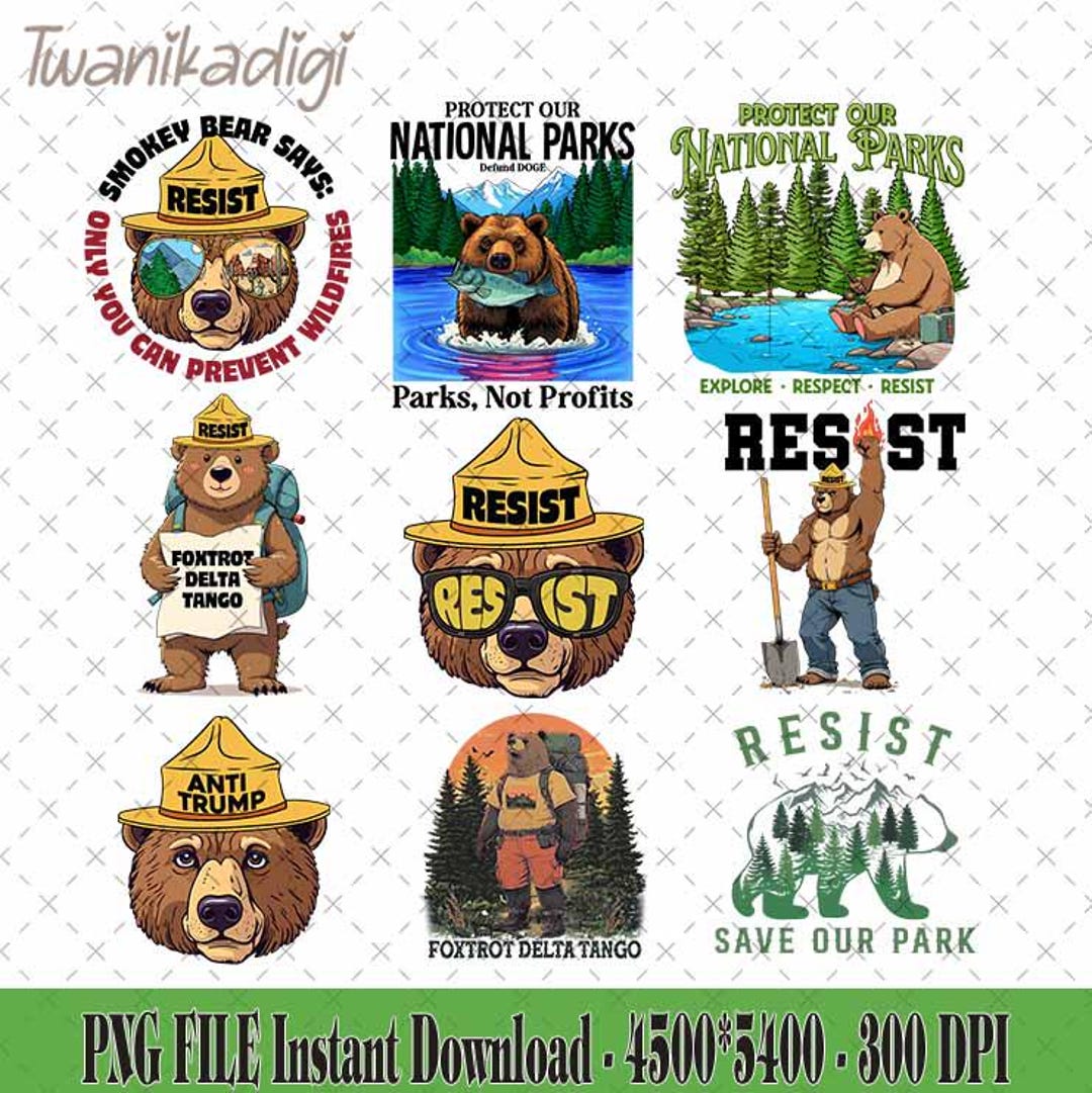 Resist Bear Png, National Parks Png, Protect Our National Parks Png ...