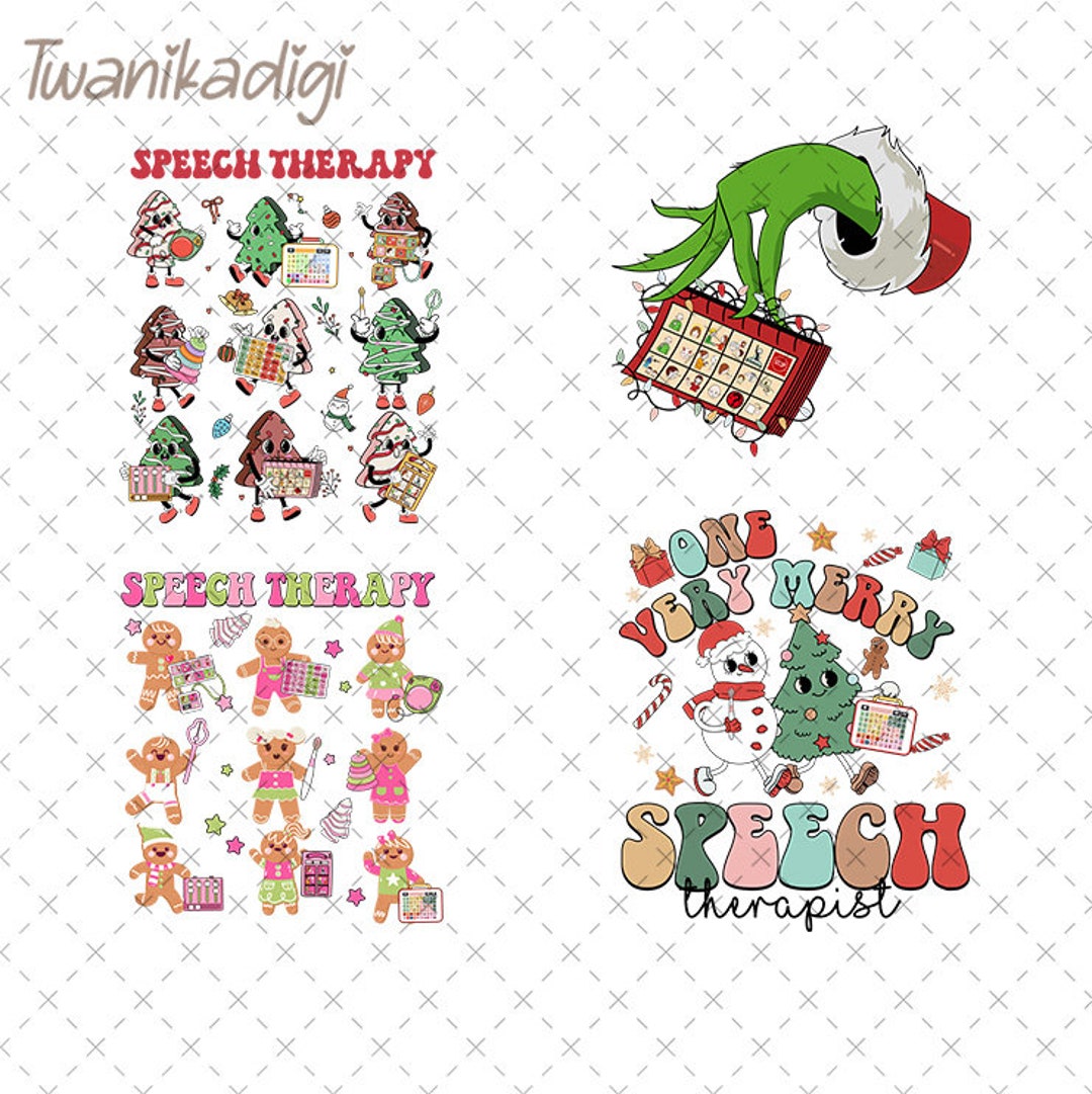SLP Christmas Png, Speech Therapy Christmas Png, SLP Christmas Cakes ...