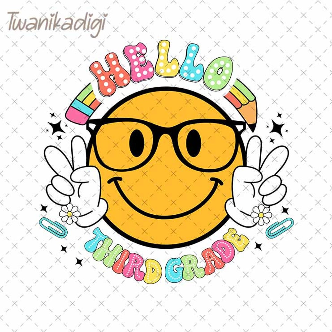 Hello Third Grade Png, 3rd Grade Png, 3rd Grade Teacher Png, Teacher ...