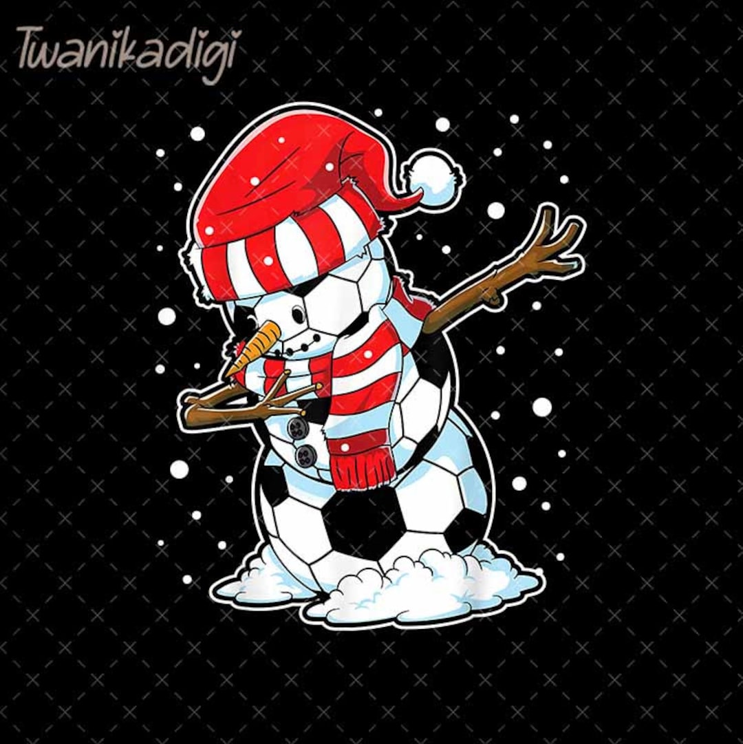 Christmas Soccer Png, Dabbing Snowman Soccer Christmas Png, Soccer Xmas ...