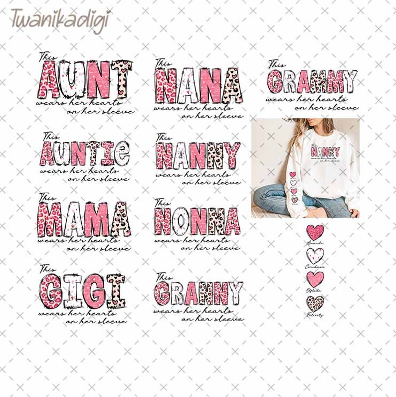 CUSTOM Mimi Valentine Png, This Mimi Wears Her Heart on Her Sleeve ...