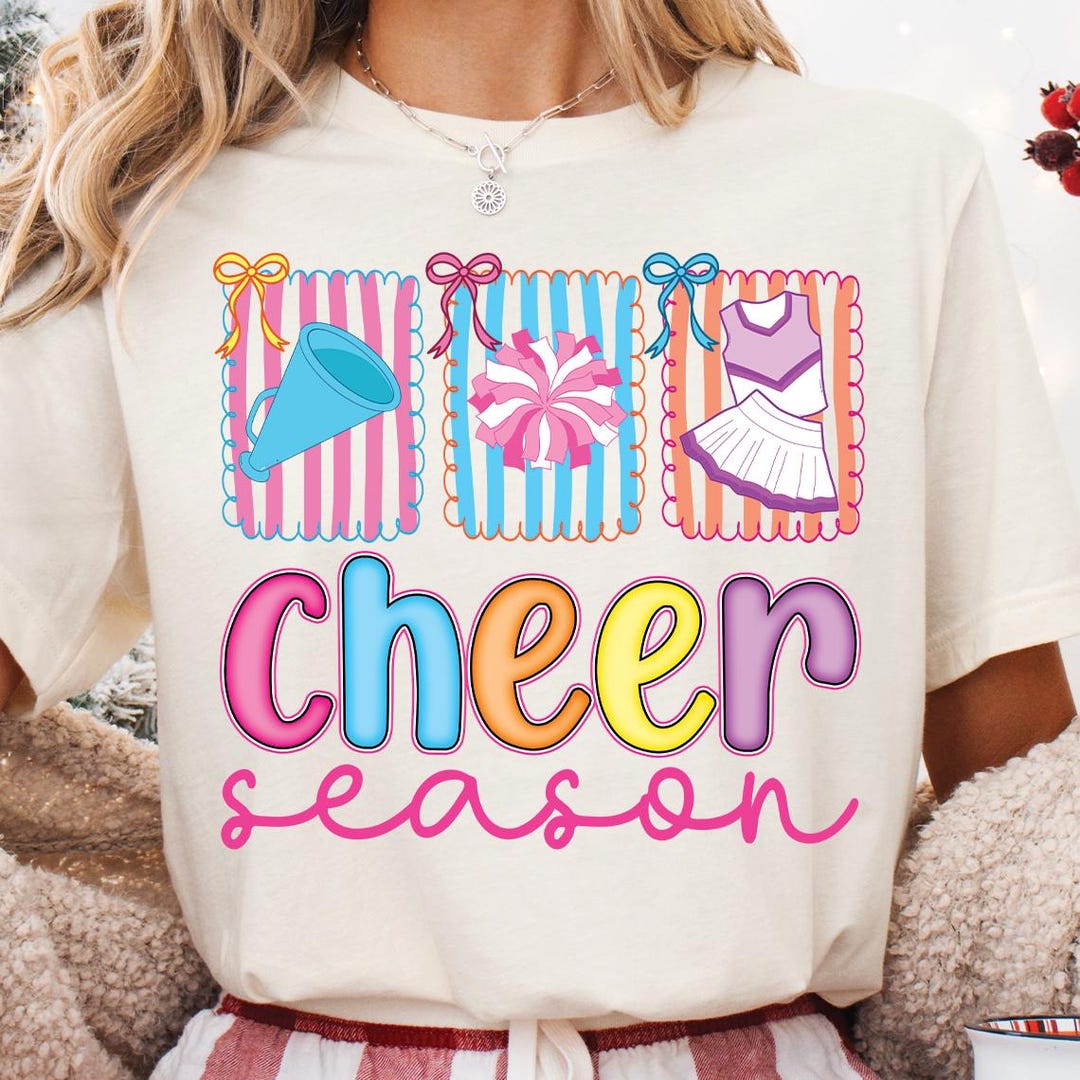 Preppy Cheer Season Png, Cheer Png, Preppy Cheer Mom Shirt Png ...