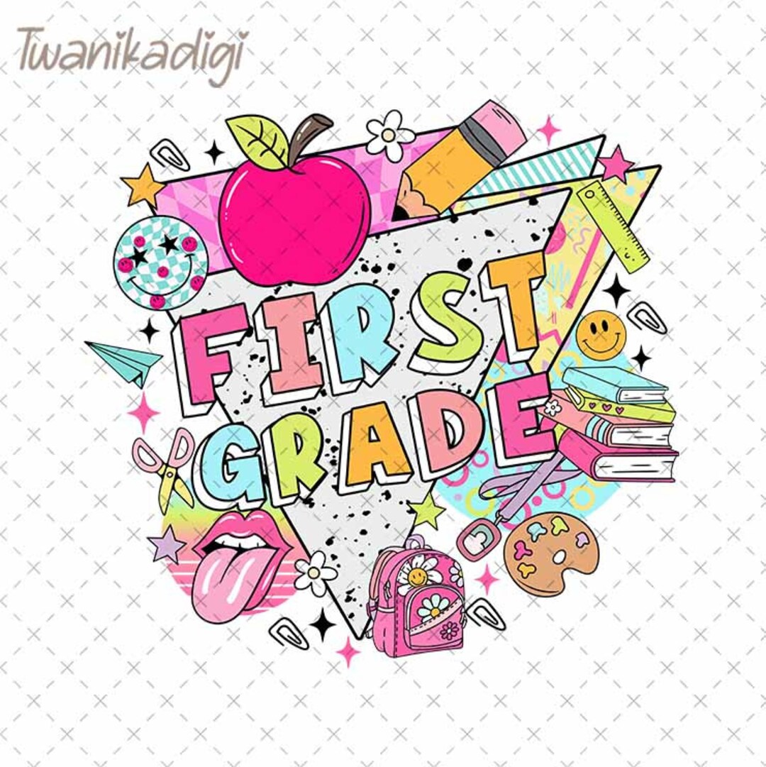 First Grade Png, 1st Grade Teacher Png, Hello First Grade Png, in My ...