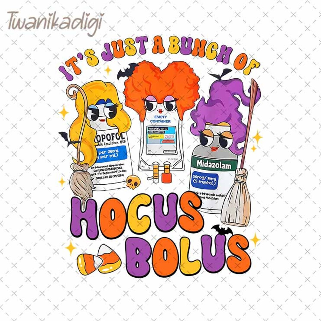 Nurse Halloween Png, Hocus Bolus Nurse Png, Spooky Nurse Png, Witchy ...