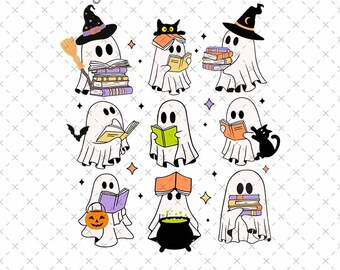 Read More Books Png, Teacher Halloween Png, Funny Teacher Png, Ghost ...