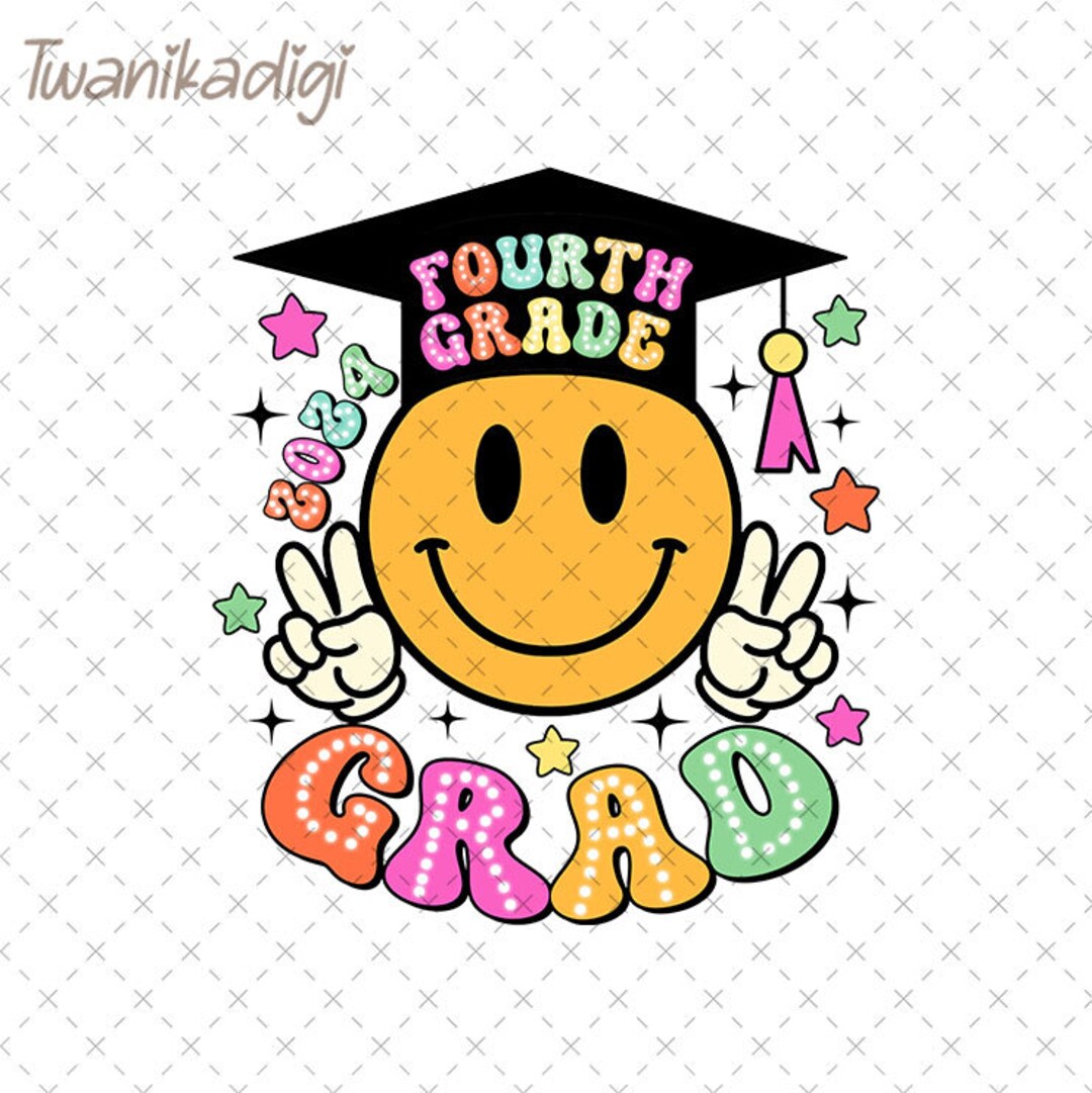 2024 Fourth Grade Graduation Png, Class of 2024 Png, 4th Grade Png, 4th ...