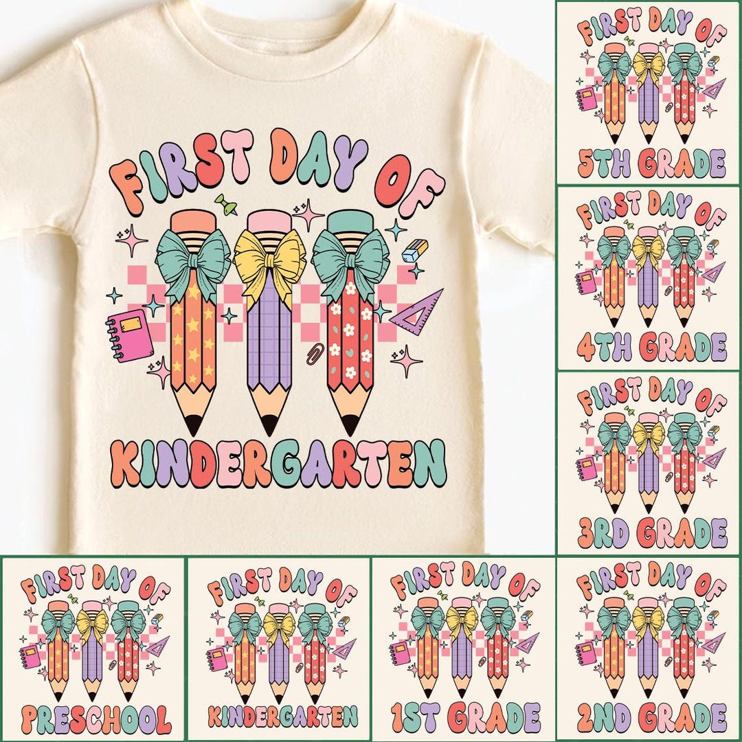 Preppy Back to School Bundle Png, First Day of School Png,hello ...