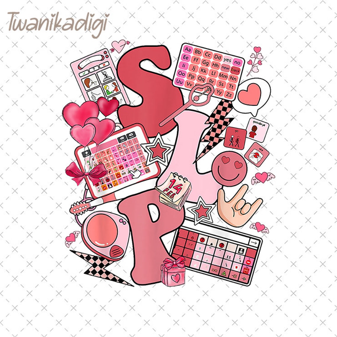 SLP Valentine Png, SLP Png, Speech Teacher Png, Special Education Png ...