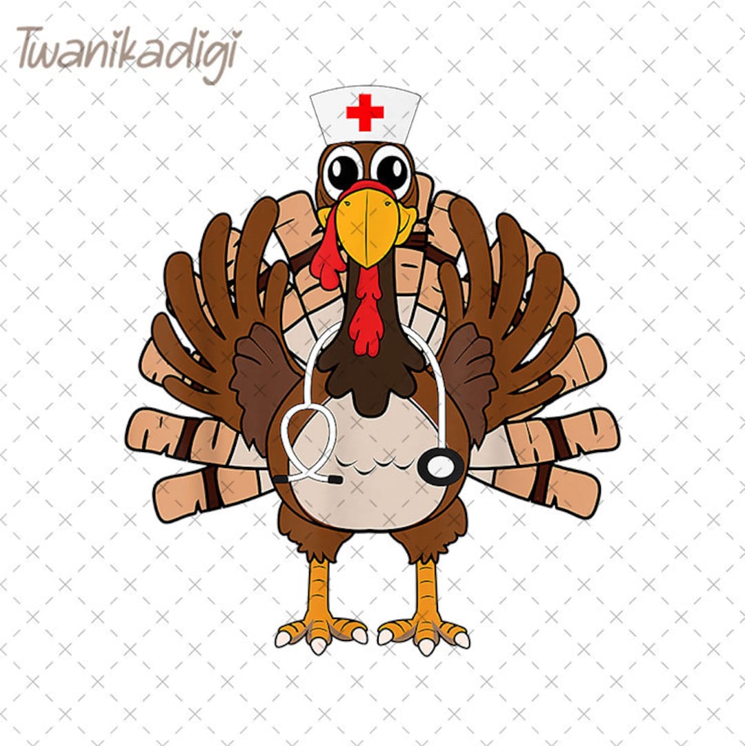 Nurse Thanksgiving Png, Nurse Turkey Png, Nurse Fall Png, Thankful ...