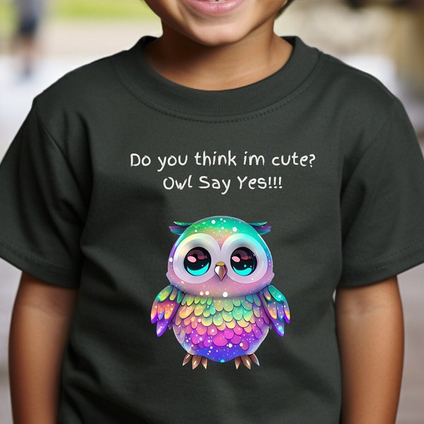 Kids Owl Shirt - Etsy