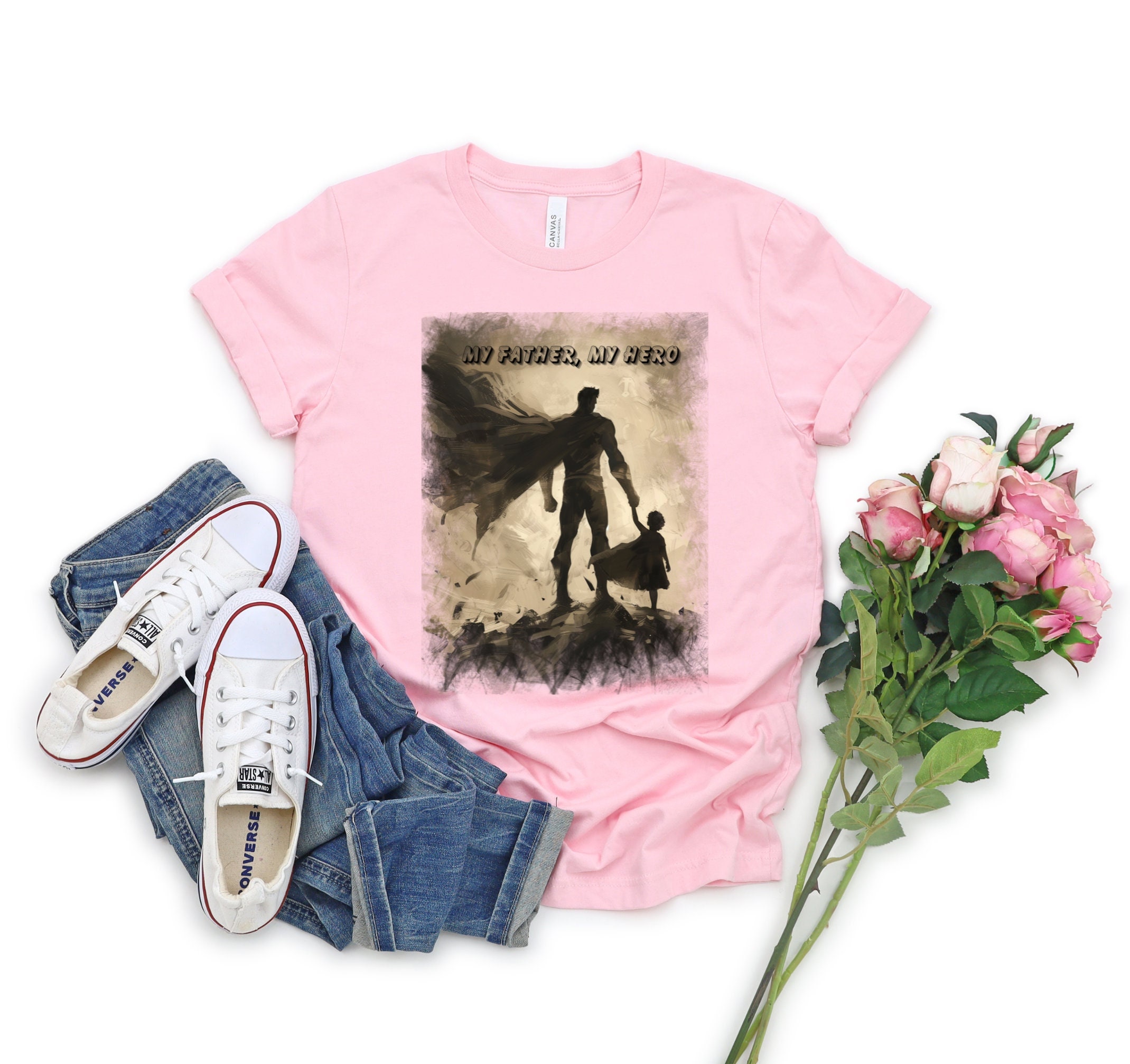 My Father My Hero Shirt for Dad, Gift Tee to Show Your Father How Much ...