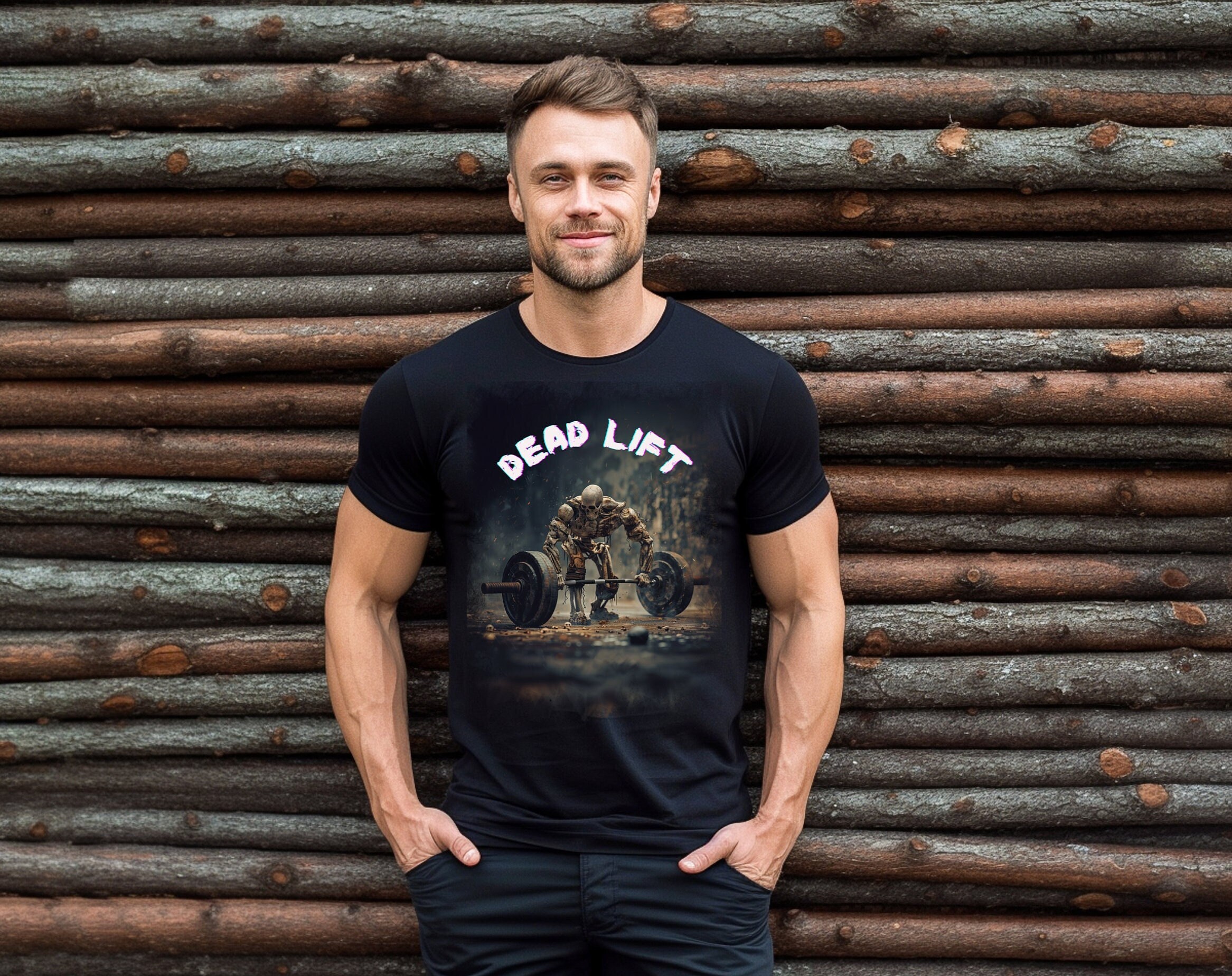 Skeleton Deadlift T-shirt: Horror Gym Bodybuilding Tee - Etsy