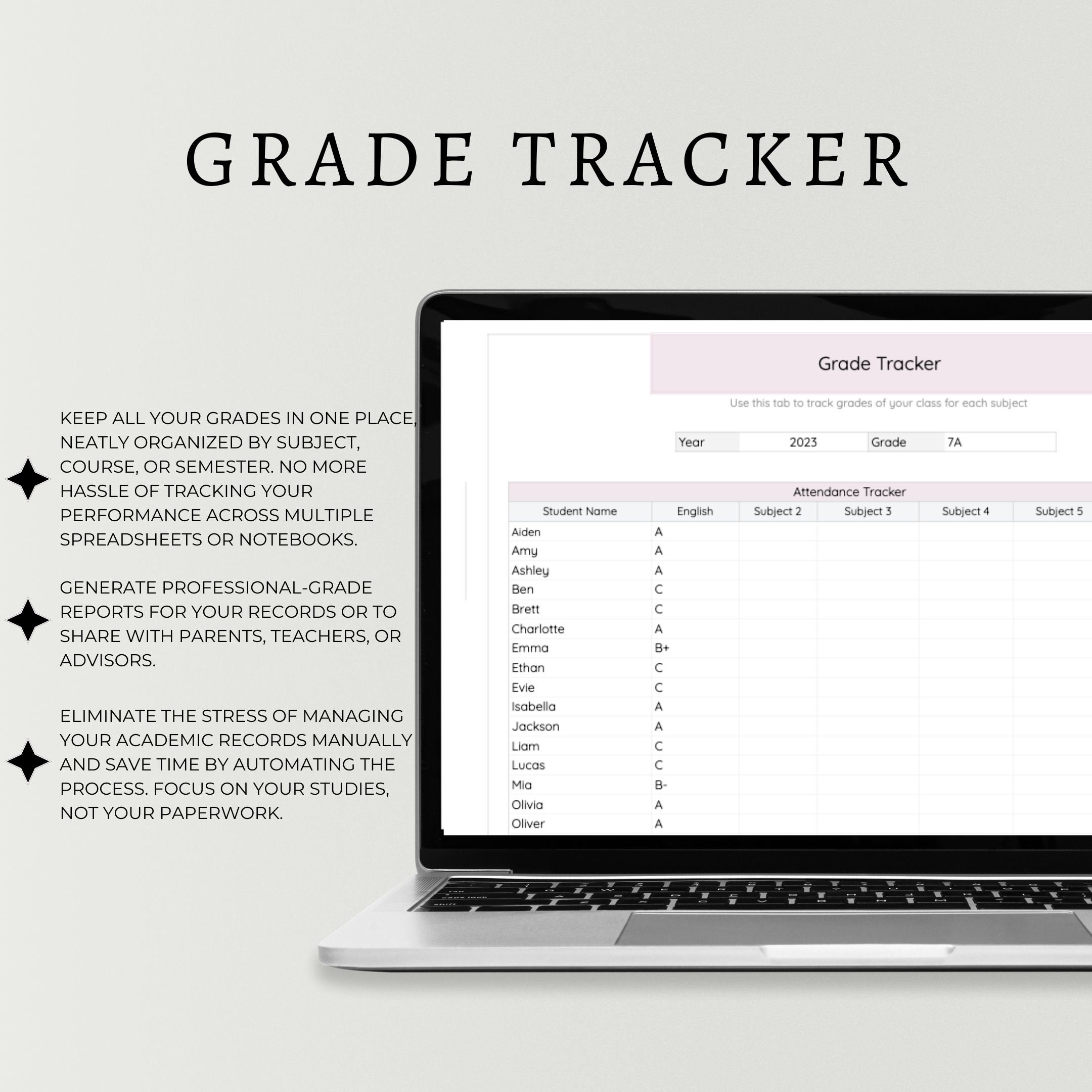 Teacher Planner Spreadsheet, Classroom Organizer, Lesson Plan Tracker ...