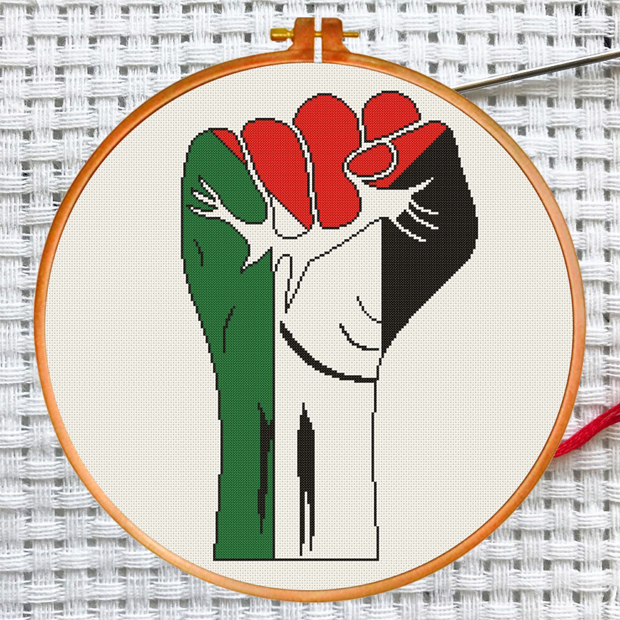 Set of 4 Free Palestine Cross Stitch Patterns, Islamic Cross Stitch ...