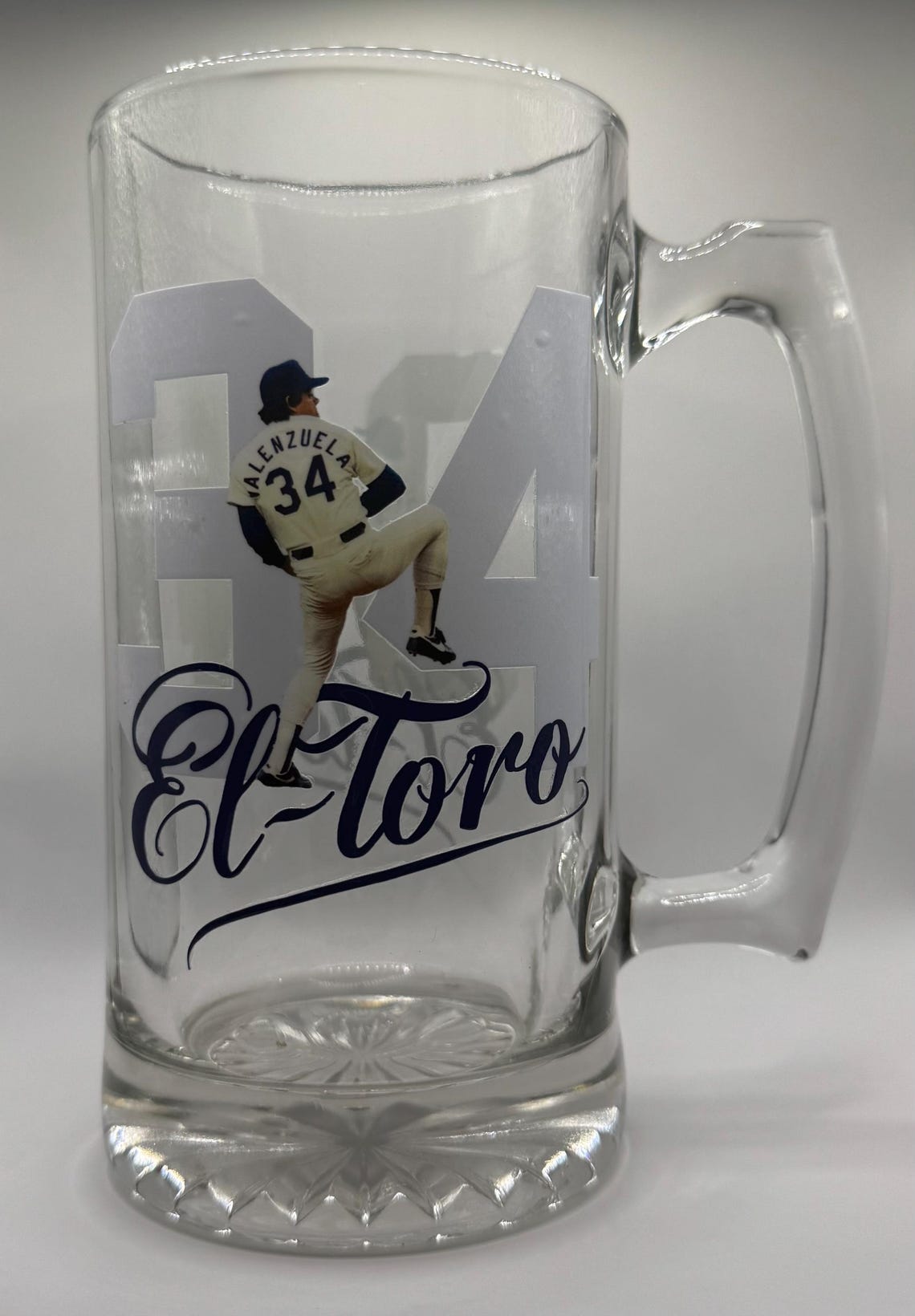 El Toro Valenzuela 25 Oz Beer Mug – Fernando Valenzuela Dodgers Fan ...